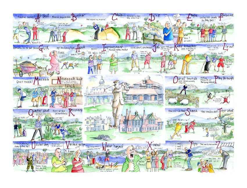 GOLF - IN A NUTSHELL (limited edition of 500) – Tim Bulmer | Humorous ...