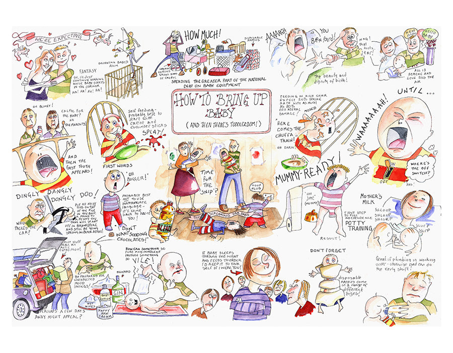 How to Bring Up Baby – Tim Bulmer | Humorous Cartoons for all occasions ...