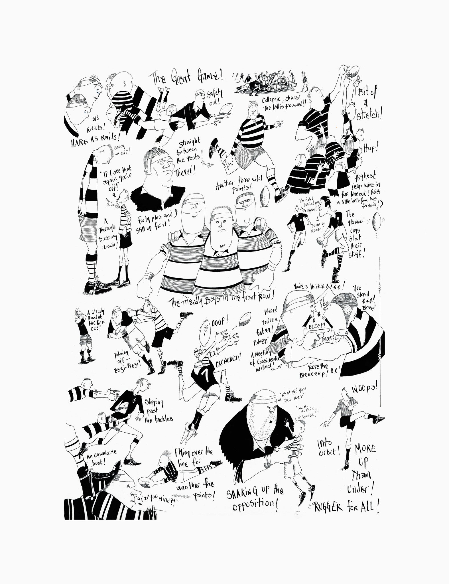 RUGGER BUGGERS! (limited edition of 250) – Tim Bulmer | Humorous ...