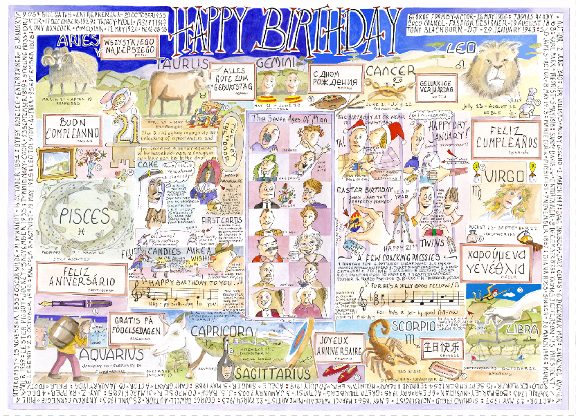 Happy Birthday Giclée Print – Tim Bulmer | Humorous Cartoons for all ...