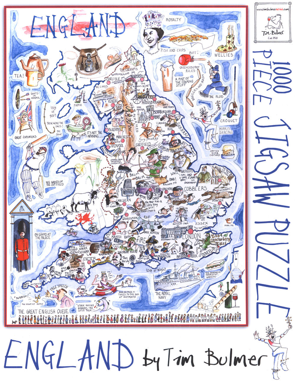 ENGLAND Jigsaw – Tim Bulmer | Humorous Cartoons for all occasions ...