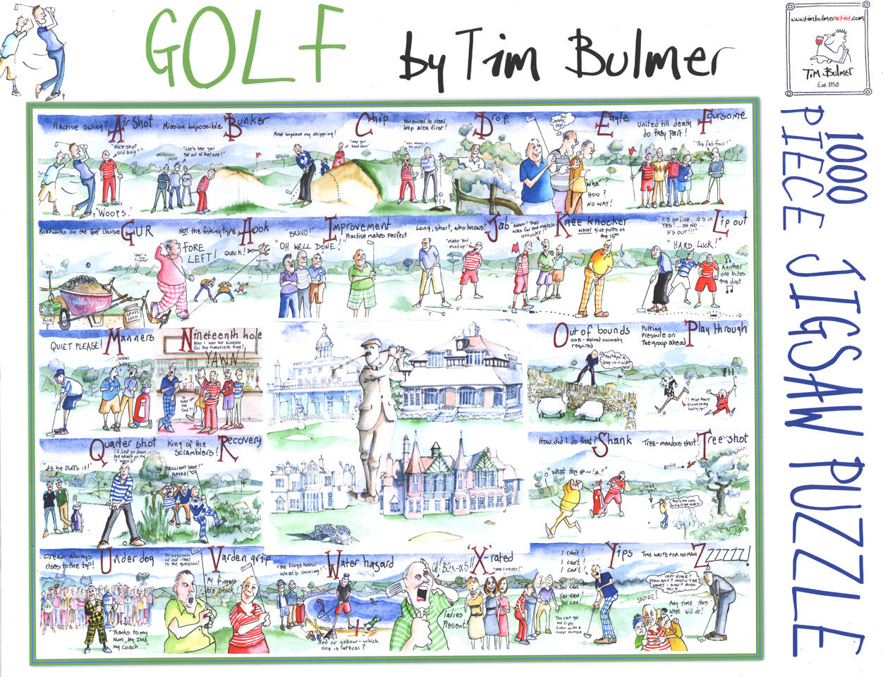 GOLF Jigsaw – Tim Bulmer | Humorous Cartoons for all occasions signed ...