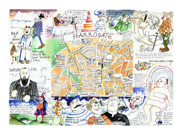 MAP OF HARROGATE – Tim Bulmer | Humorous Cartoons for all occasions ...