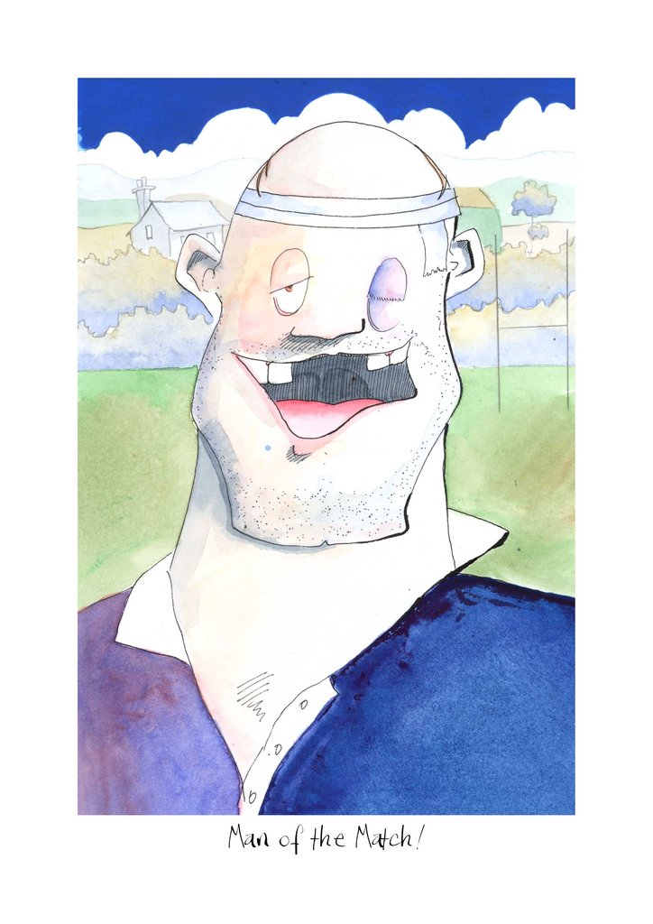 Man of the Match – Tim Bulmer | Humorous Cartoons for all occasions ...