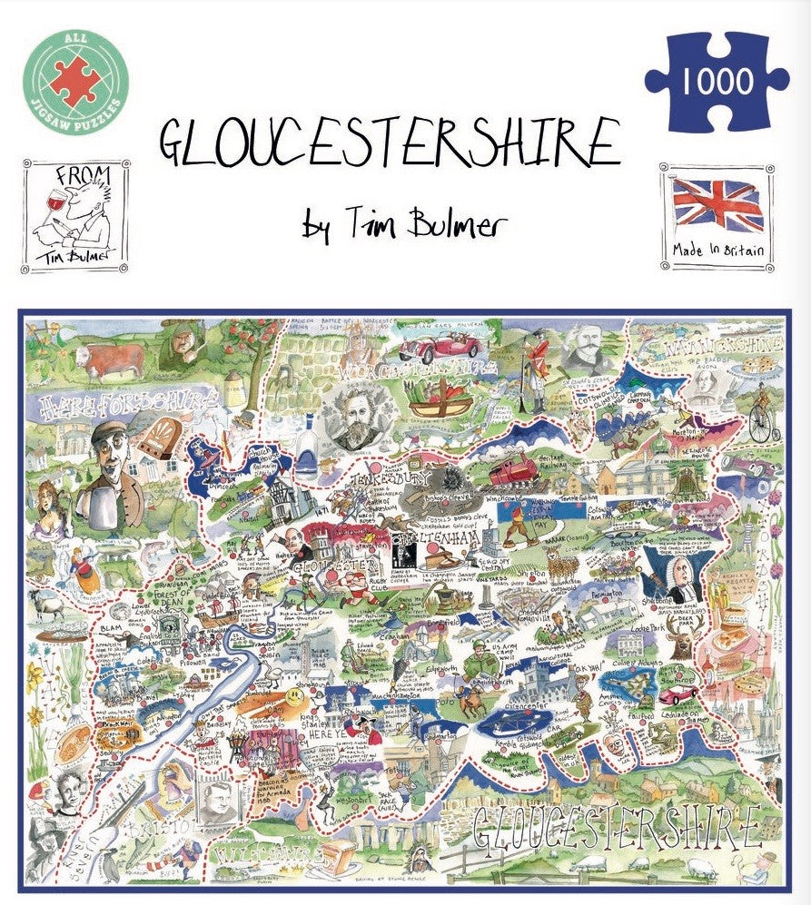 GLOUCESTERSHIRE Jigsaw – Tim Bulmer | Humorous Cartoons for all ...