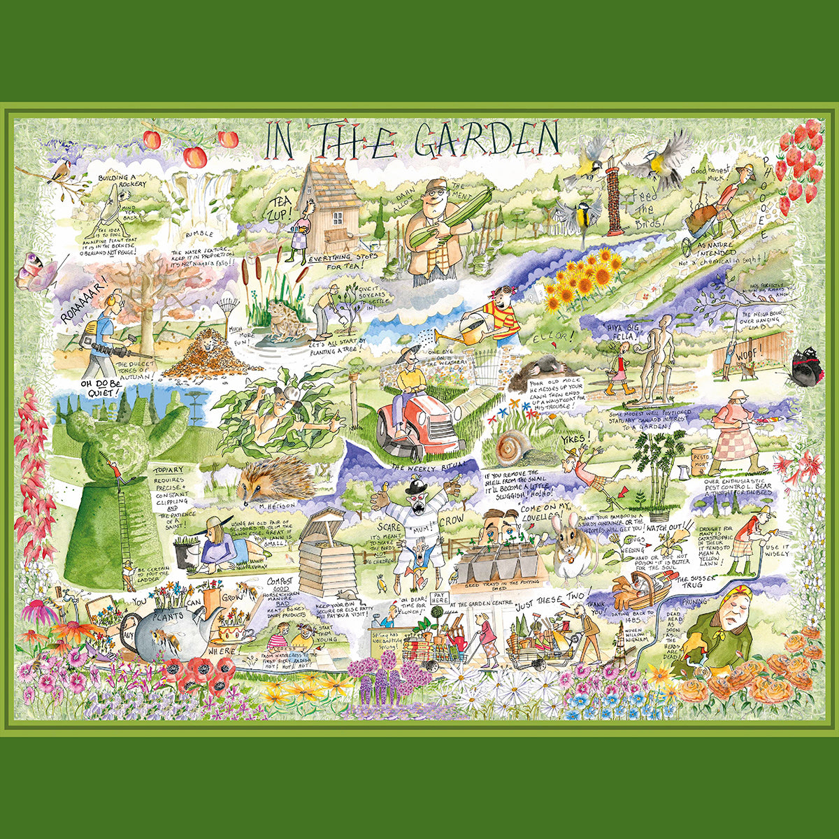 IN THE GARDEN Jigsaw – Tim Bulmer | Humorous Cartoons for all occasions ...